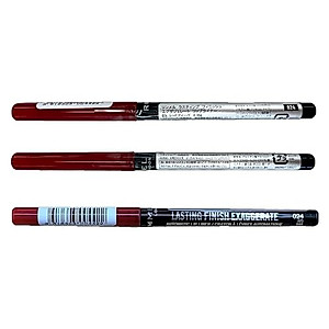 Rimmel Lasting Finish Exaggerate Automatic Lip Liner - Rich, Smooth Formula for Long Lasting Lip Looks - 024 Red Diva, .01oz