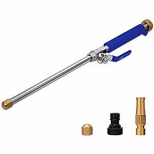 Raddile High Pressure Power Washer Hydro Jet Cleaning Tool, Garden Sprayer Wand and Adjustable Nozzle, Gutter Cleaner, Car Pet Window Cleaning Tool (blue)