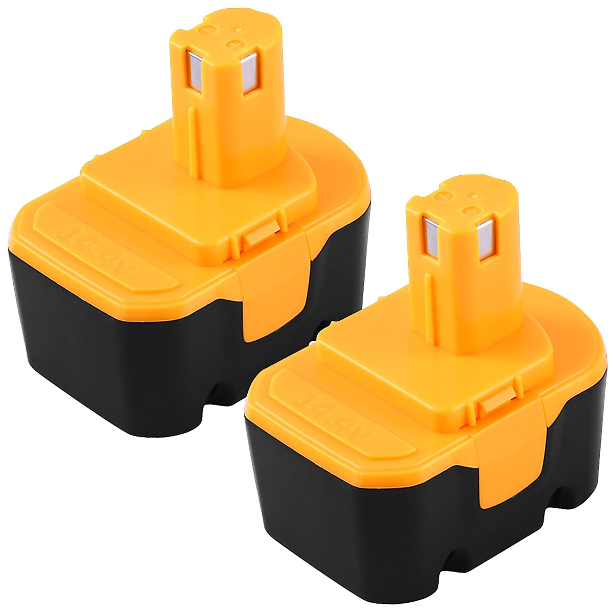 2Pack 3600mAh Ni-Mh Replacement Battery for Ryobi 14.4V Battery Compatible with Ryobi 14.4V Battery 1314702 130224010 130224011 130281002 1400144 1400655 HP1441 HP1441M HP1441MK2 HP1442M Power Tools