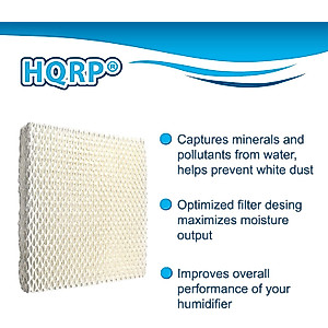 HQRP 2-Pack Wick Filter Replacement for Honeywell Filter T HFT600 / HFT600PDQ Compatible with Honeywell HEV615 HEV620 HEV600 Series Top Fill Cool Mist Humidifiers