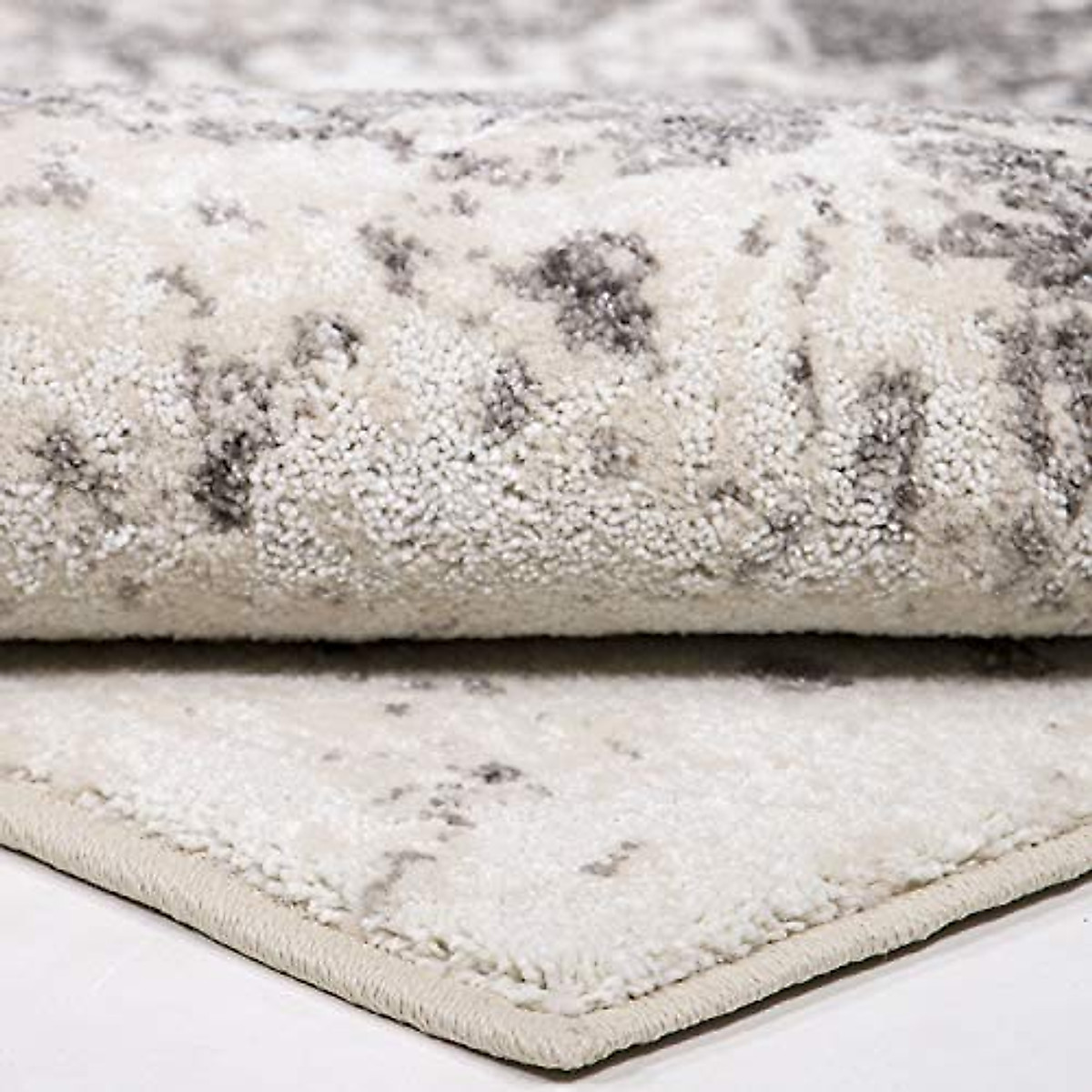 My Texas House Illusions The State House Natural Off White Area Rug, 5'3" x 7'6"