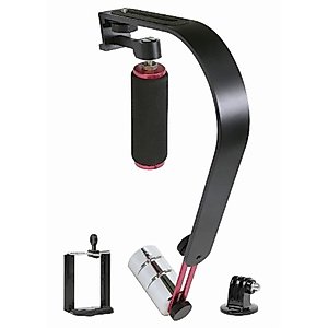 Vidpro Digital Camera Tripod, Compatible with Nikon Coolpix S6900 Digital Camera Handheld Video Stabilizer - for Digital Cameras, Camcorders and Smartphones - Go Pro & Smartphone Adapters Included