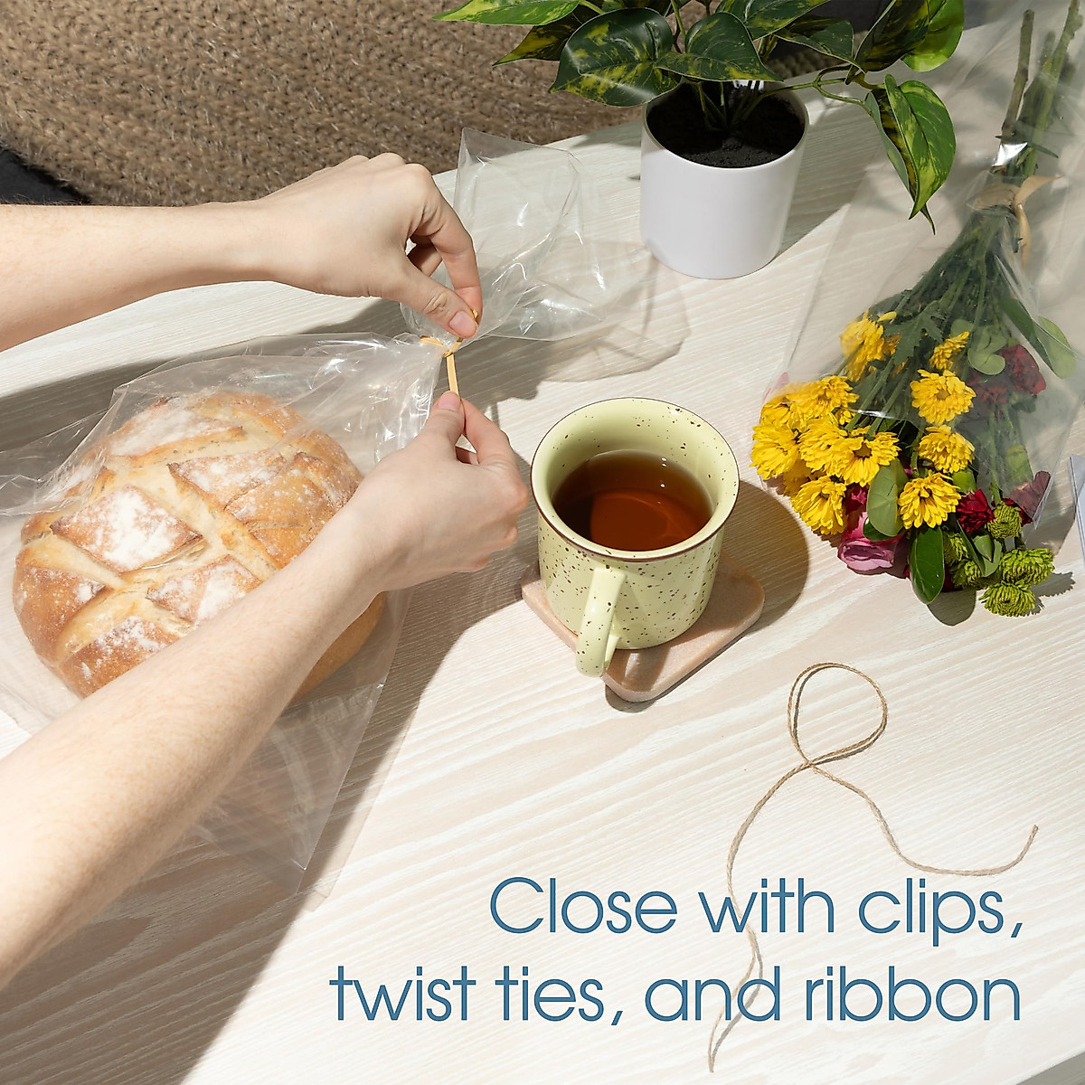 Spartan Industrial - 6” X 24” (100 Count) 2 Mil Heavy Duty Flat Open End Clear Plastic Poly Bags - For Wigs, Popcorn, Posters and More (Bags DO NOT Have Seal & DO NOT Have Prints)