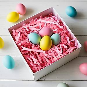 HAPPY POTATO 1 LB Gold Shredded Paper for Gift Baskets, Crinkle Cut Paper Shred Filler, Crinkle Paper for Gift Wrapping