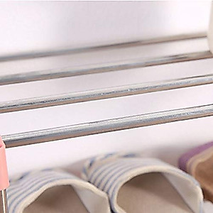 N/A Simple Multi Layer Shoe Rack Stainless Steel Easy Assemble Storage Shoe Cabinet Shoe Rack Hanger Home Organizer Accessories