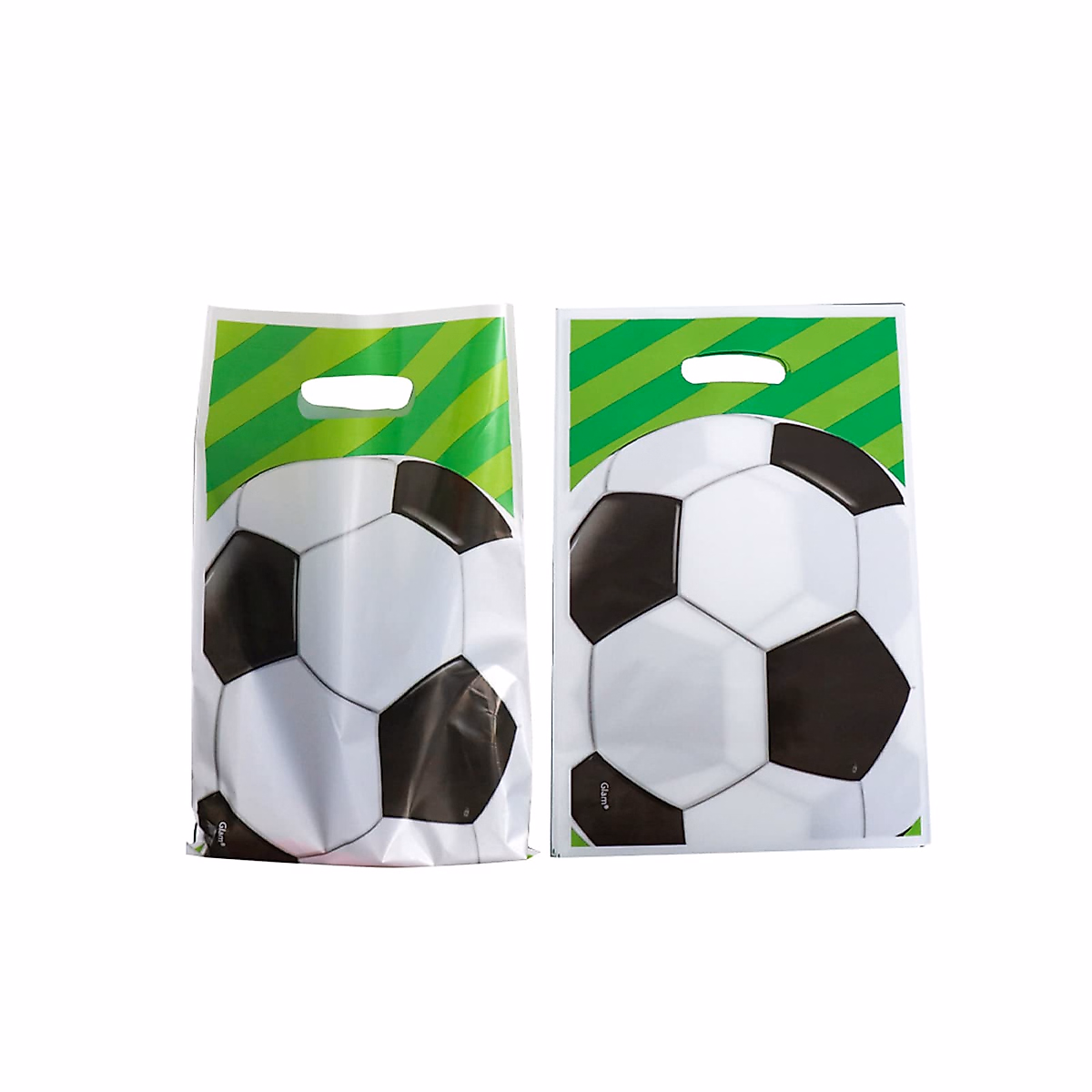 30Pieces Soccer Gift Bags Treat Candy Bags Soccer Goodie Bags Soccer Theme Gift Bags for Birthday Kids Party Football Themed Party Favors
