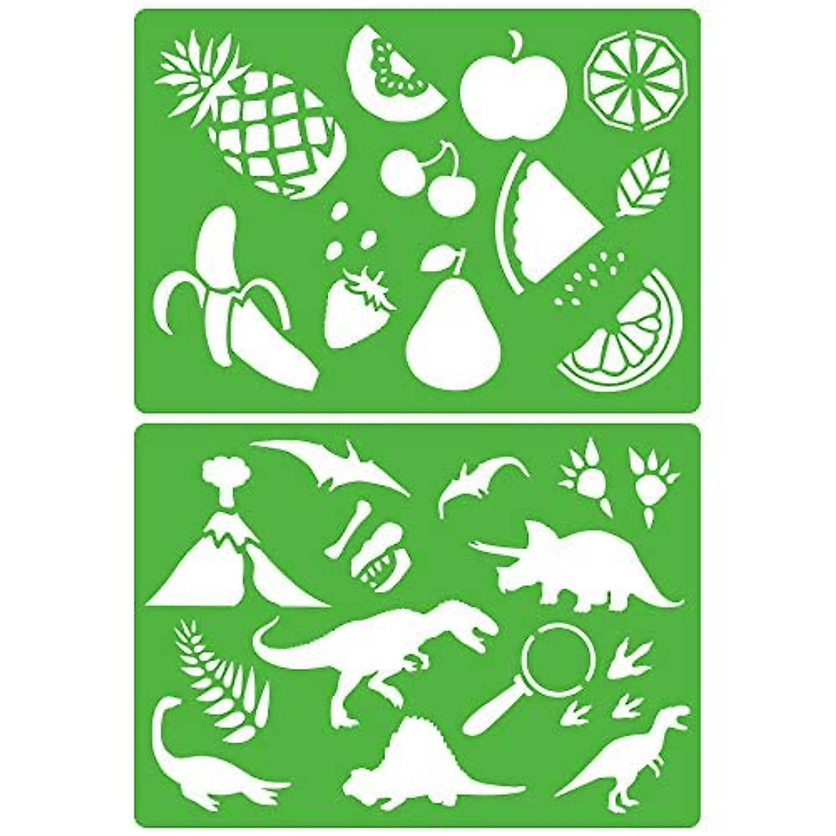 22 Pcs Drawing Painting Stencils for Kids, Over 350 Different Patterns, six Colors of Template for Kids Gift,Washable