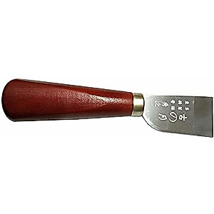 DUJISO Leather Knife Cutting Knife Edging Knife with Wooden Handle Leather Working Knife for DIY Leathercraft Cutting