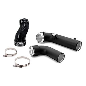 Mishimoto MMICP-SUP-20BK Performance Charge Pipe, Compatible With Toyota Supra GR 3.0L 2020+, Micro-Wrinkle Black