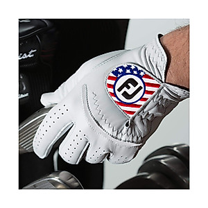 FootJoy StaSof Flag Gloves, Pearl, Medium/Large