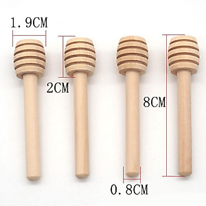 ＫＬＫＣＭＳ 10x Wooden Spoon Dipper Server for Maple Syrup , 8cm