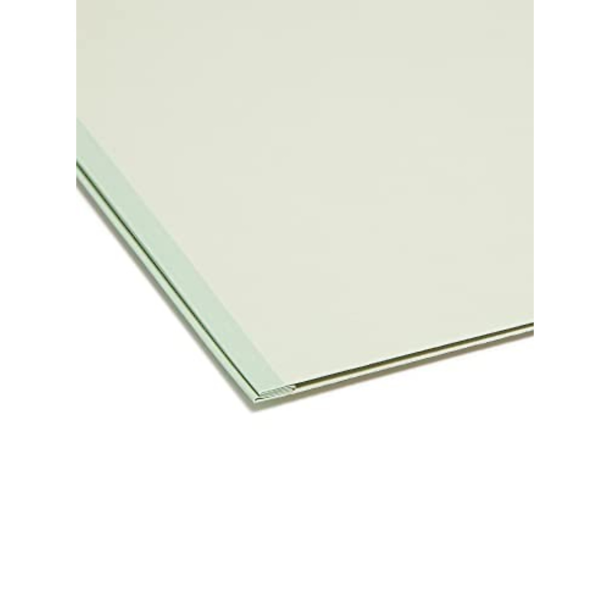 Smead Pressboard File Folder, 1/3-Cut Tab, 2" Expansion, Letter Size, Gray/Green, 25 per Box (13234)