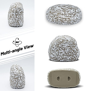 Spare Key Hider Fake Rock Garden Decoration Safe Holder For Outdoor Yard Large Size Design (3.9×2.9×5 inchs)