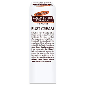 Palmer's Cocoa Butter Formula Bust Cream for Pregnancy Skin Care with Vitamin E, 4.4 oz. (Pack of 3)