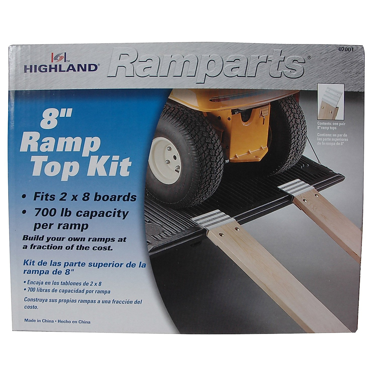 Highland (0700100) Ramparts 8" Aluminum Ramp Top Kit - 2 Piece