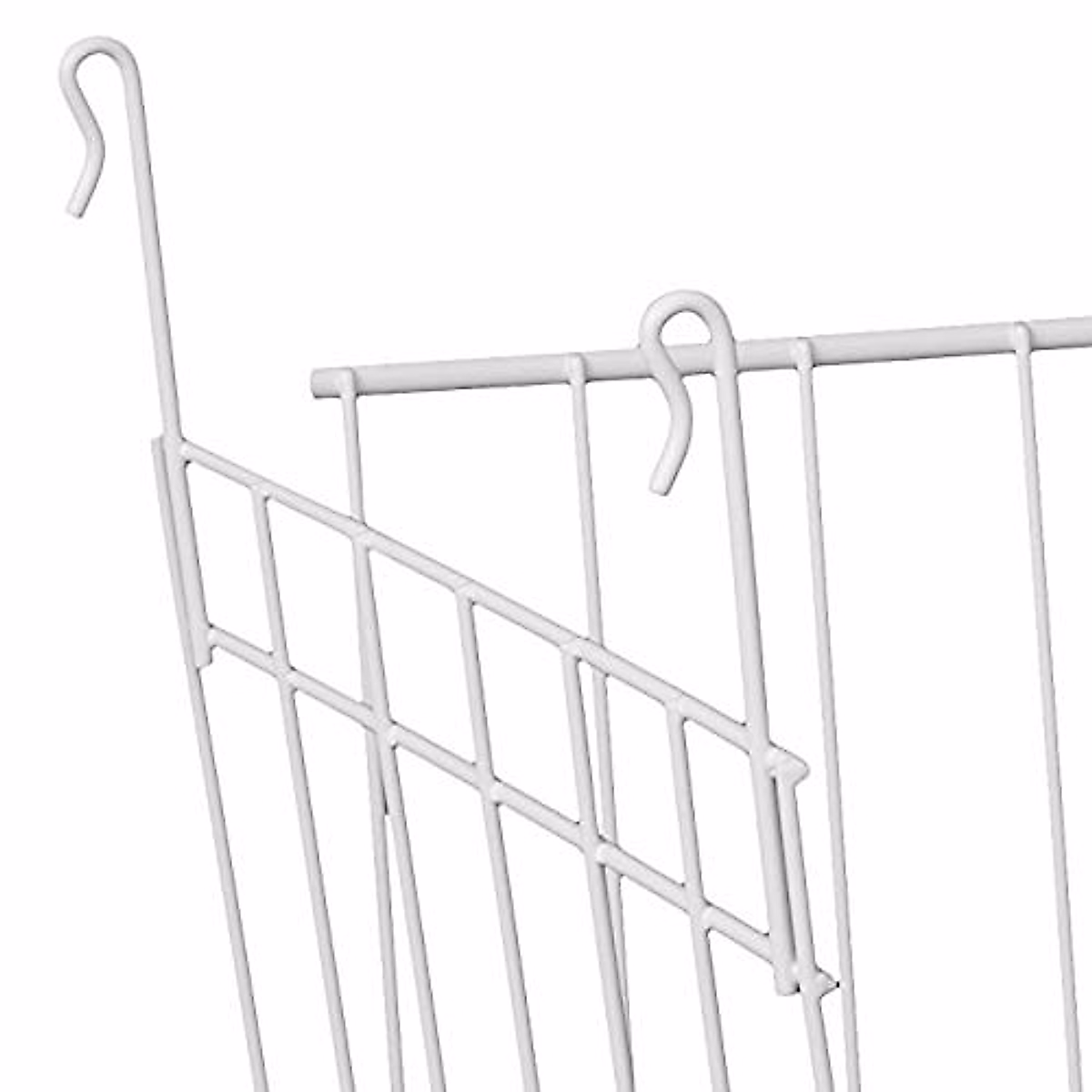 ClosetMaid Wire Hanging Shelf Basket for Storage, Organization in Closet or Pantry, No Assembly or Installation, Durable, White