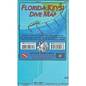 Florida Keys Dive Map Waterproof Map by Frank Nielsen