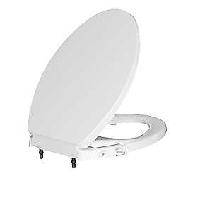 R&T Non-Electric Bidet Toilet Seat Elongated Self-Cleaning Dual Spray Nozzles for Rear & Feminine Wash