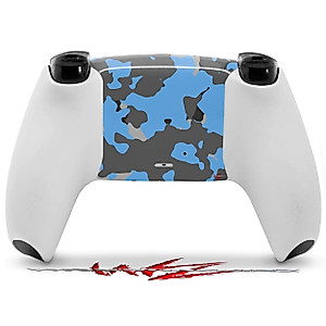 WraptorSkinz Skin Wrap compatible with Sony PS5 DualSense Controller WraptorCamo Old School Camouflage Camo Blue Medium (CONTROLLER NOT INCLUDED)