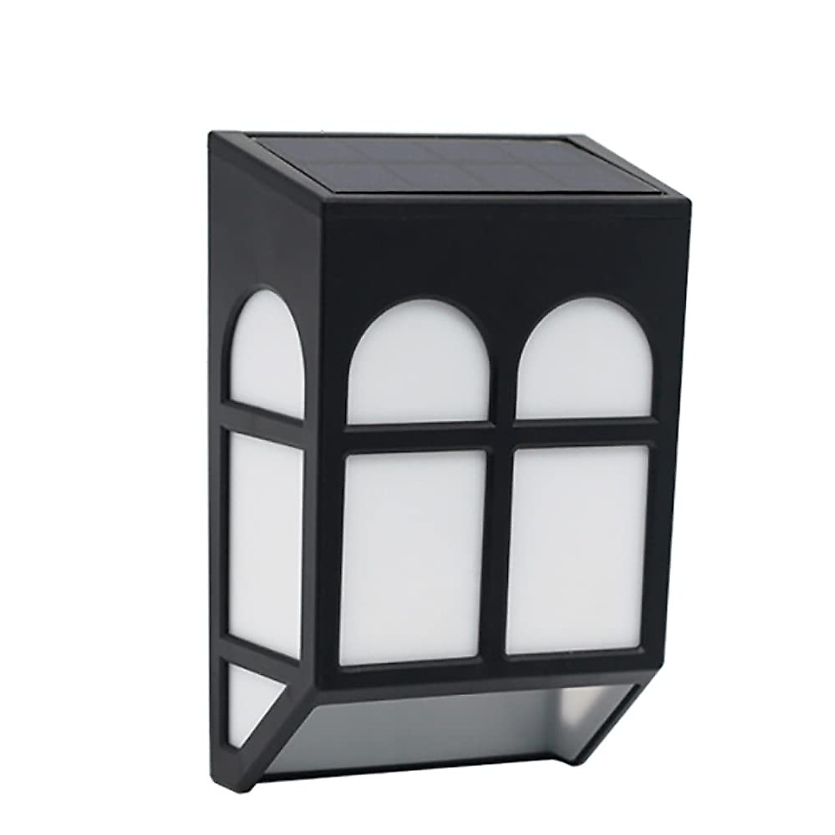 LED Solar Outdoor Fence Light Fence Light Garden Wall Light Home Garden Landscape Light Street Light Staircase Fence Wall Light, 7 Colors and 2 Patterns