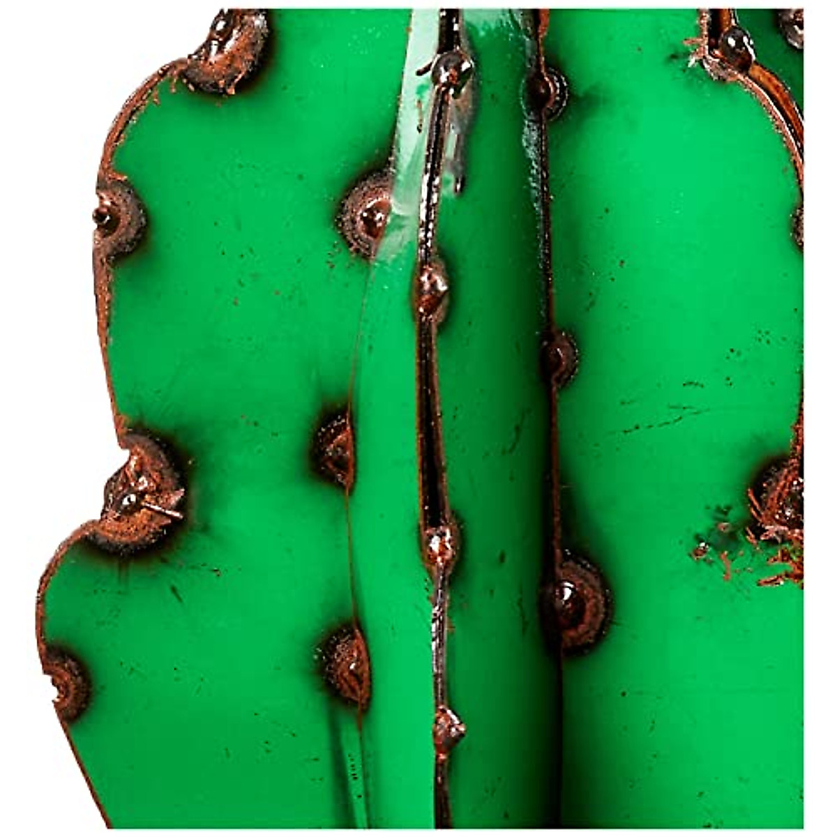 Rustic Arrow Cactus in Pot w/Flower Garden Art,Multicolor