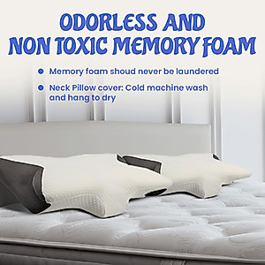 SweetDreamzzzzz Side Sleeper Pillow - Cervical Neck Pillow & Side Sleeper Pillow for Adults - Pillow for Neck Pain Relief Cervical Pillow - Neck Pillow for Sleeping