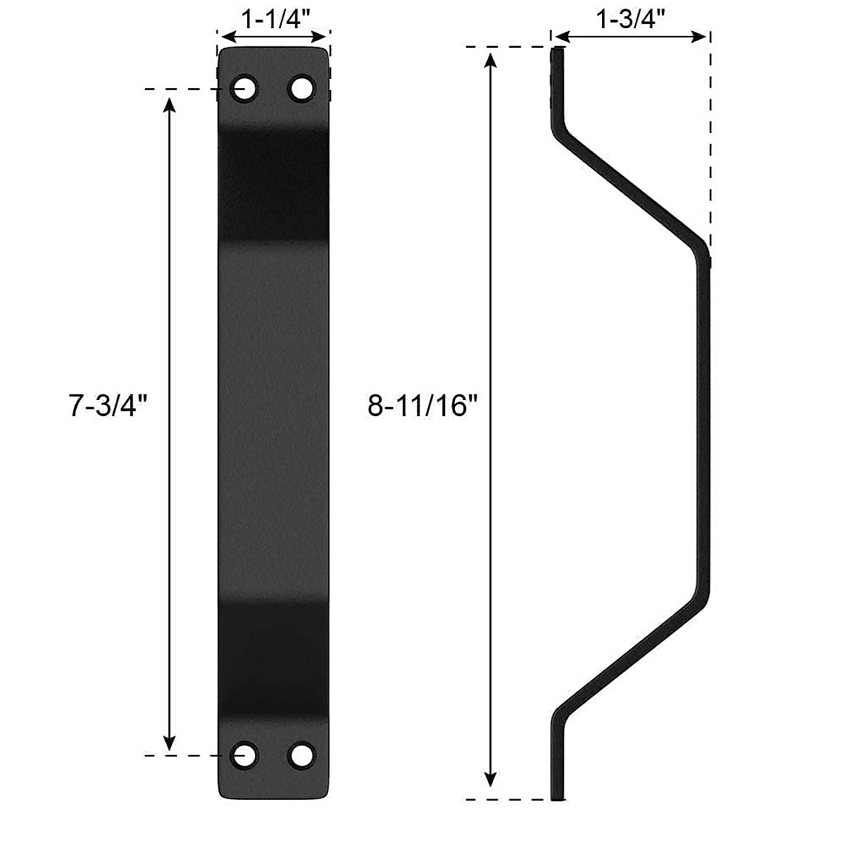 WINSOON 9FT Single Sliding Barn Door Hardware Roller Track Kit with Simple Sliding Barn Door Handle