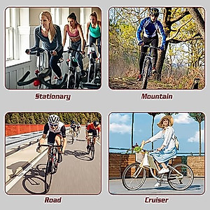 Zacro Wide Bike Seat Cushion, Gel Padded Large Bike Seat Cover for Men Women Comfort, 12 x 11inch Oversized Padding Bicycle Saddle Fit for Peloton, Spin Stationary Exercise, Mountain Road Cycling Bike