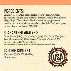 Merrick Lil’ Plates Grain Free Small Dog Treats, Natural Training Treats For Small Dogs, Small Salmon Recipe - 5 oz. Pouch