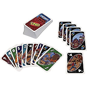 Mattel Games ​UNO Masters of The Universe Card Game for Kids, Adults and Game Night with Special Rule for 2-10 Players