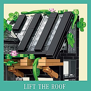 Mesiondy Flower House Building Set, Compatible with Lego Flower Friends House, Create a Warm and Beautiful Environment, Gift for Girls 6-12(567 Pcs)