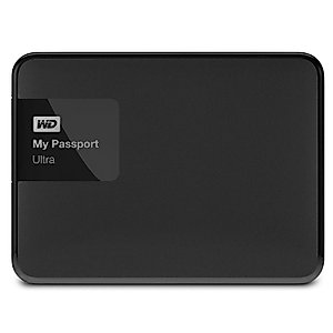 WD 3TB Black My Passport Ultra Portable External Hard Drive - USB 3.0 - WDBBKD0030BBK-NESN