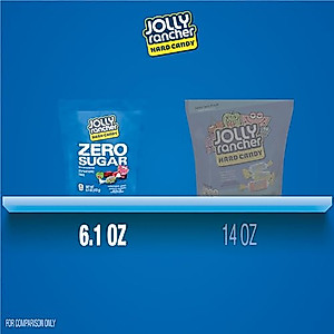 JOLLY RANCHER Zero Sugar Assorted Fruit Flavored Hard Candy Bag, 6.1 oz