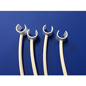 Weave Pole Guide Wires ONLY (Clip on) Set of 4 for Dog Agility. Read Description. Will ONLY fit Homemade Weave Poles Made from Factory Labeled 3/4" PVC Pipe