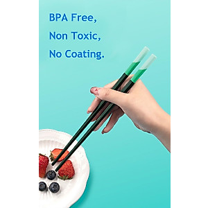 Fejapa 5 Pairs Reusable Chopstick Helpers Training Chop sticks Adult Senior Elderly Practice Chopsticks for Beginners Right Left Handed Chinese Learning Chopstick Dishwasher Safe Chop stick Trainer