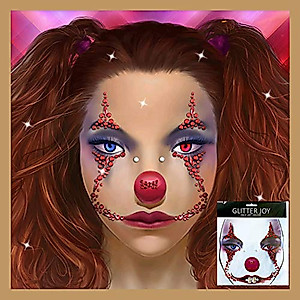 Day of the Dead Face Gems Jewels Tattoos Halloween Face Temporary Skull Tattoos Rhinestone Crystal Stones Body Gems Makeup Stickers for Halloween Festival Rave Party Outfit