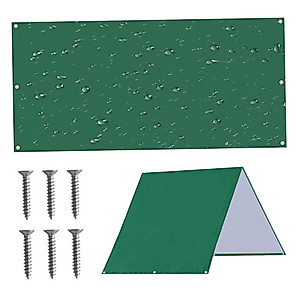 Garden Swing Canopy Replacement Swing Set Replacement Tarp 132x228 Cm Kids Playground Roof Canopy Waterproof Swing Sunshade Top Cover for Outdoor Backyard
