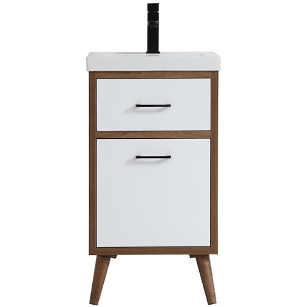 Elegant Kitchen and Bath 18 inch Bathroom Vanity Cabinet - Matte White