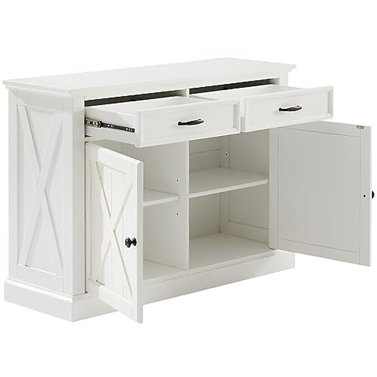 Crosley Furniture Clifton Sideboard, Distressed White