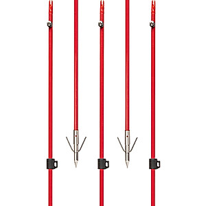 Cajun Bowfishing Fiberglass Arrow with Piranha Long Barb XT - Innovative Design, Durable Construction, and Quick Fish Removal