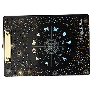 5pcs Convenient A Decorative Exam Profile Teacher Practical Clipboards Clipboard Size with Portable Board Writing Low for File Document Pattern Fashion