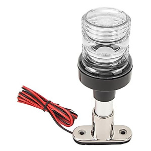 Boat Anchor Light, 6in All Round Stern Light Bright for Fishing Boat (Warm White)
