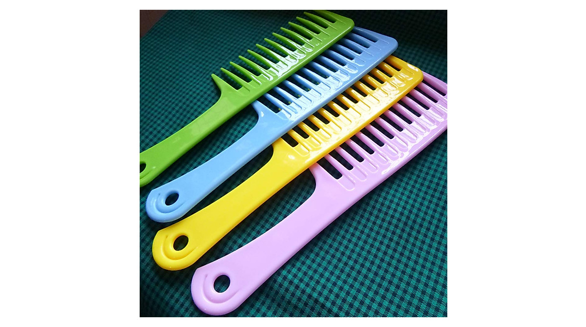 4 Pcs Wide Tooth Hair Comb Set for Curly & Wet Hair