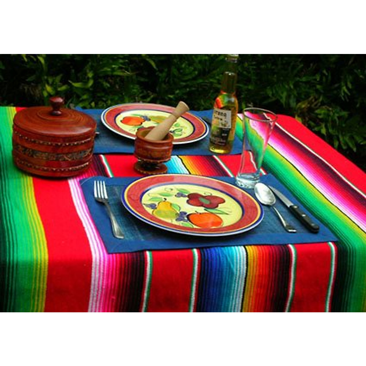 Six Sarape XL Meditation Blanket Wholesale Serape (6) Mexico Throw Yoga Mat Accessory Mexican000203