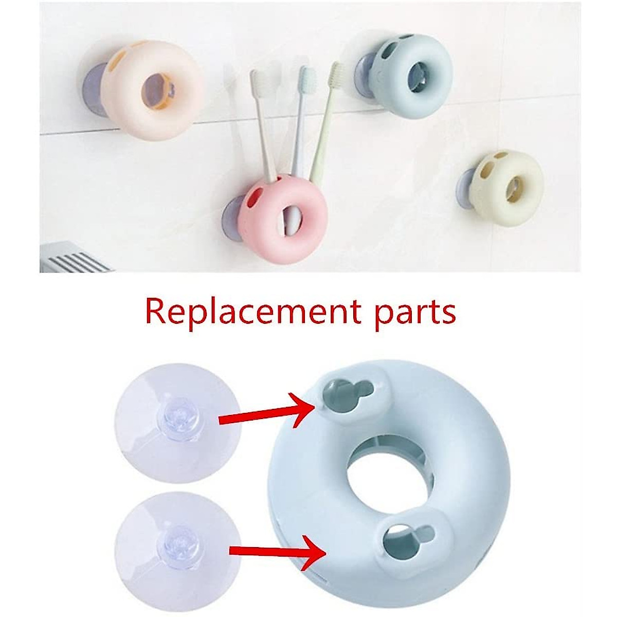 OMYZERO 100pcs Mini Clear Plastic Suction Cups Without Hooks (30mm)