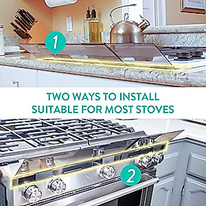 Prince Lionheart Stove Guard for Child Safety Premium Adhesive Stove Guard that Protects from Burns Adjustable Stove Guard