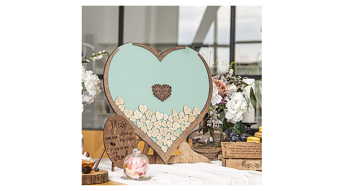 Rustic Wedding Guest Book Frame | Custom Drop Box