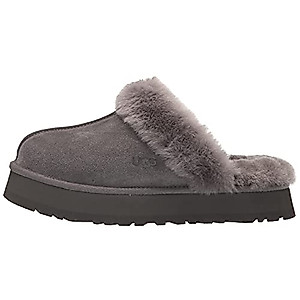 UGG Women's Disquette Slipper, Charcoal, 8
