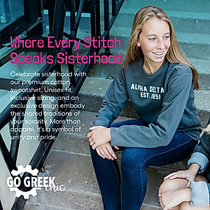 Delta Gamma Est. 1873 Sweatshirt (Small) Grey