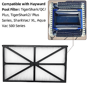 deawater 4PCS RCX70101 Filter Cartridge Refill Kit Set for Hayward Robotic AquaVac, TigerShark and SharkVac Pool Cleaners Maytronics Part